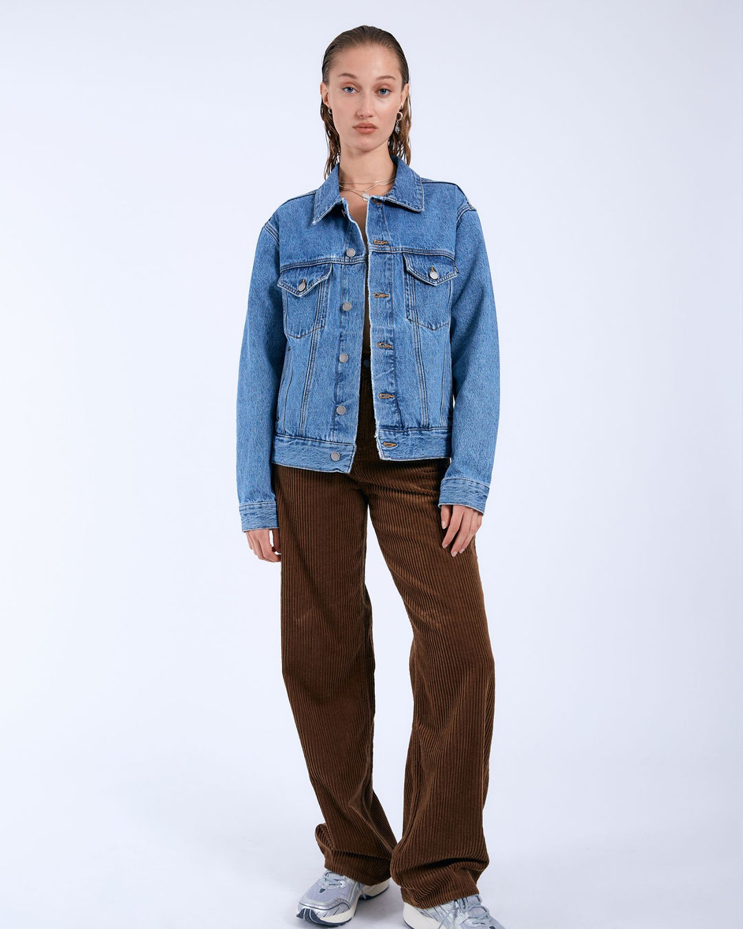 Joey Trucker Jacket - Stream Sky Retro – Dr Denim Jeans - Australia & NZ